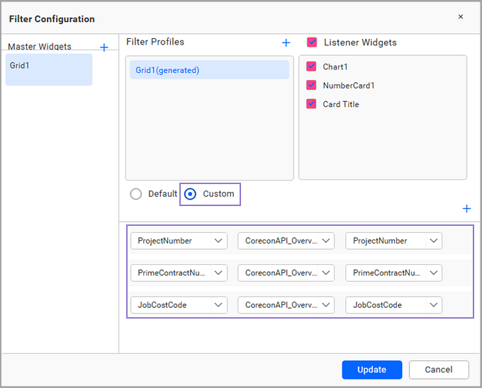 Add a dashboard filter