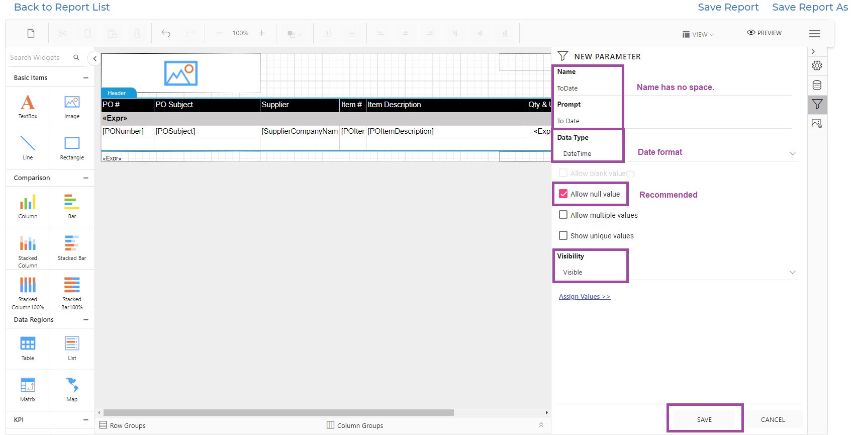 Add Custom Log Report Advanced Topic Report Design Display Dates In User S Timezone And