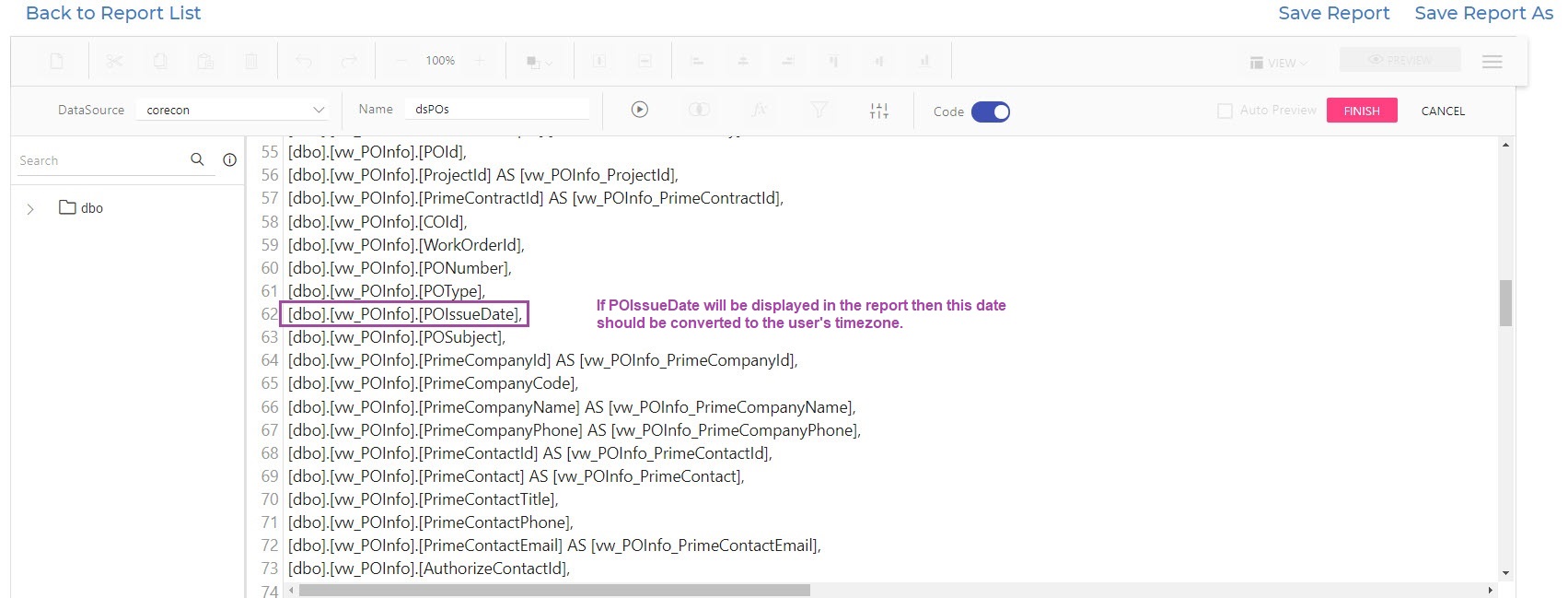 Add Custom Log Report Advanced Topic Report Design Display Dates In Users Timezone And