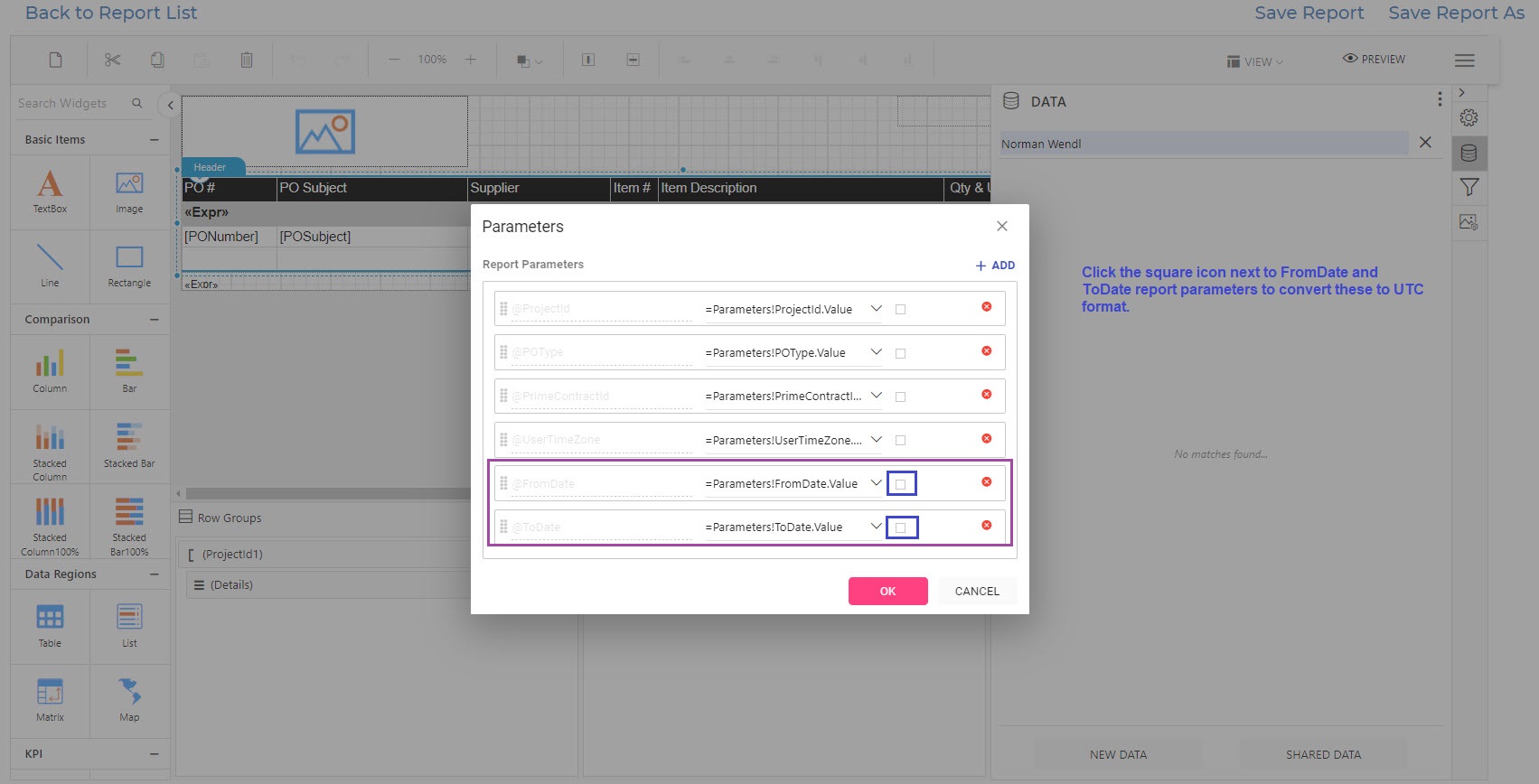 Add Custom Log Report Advanced Topic Report Design Display Dates In Users Timezone And