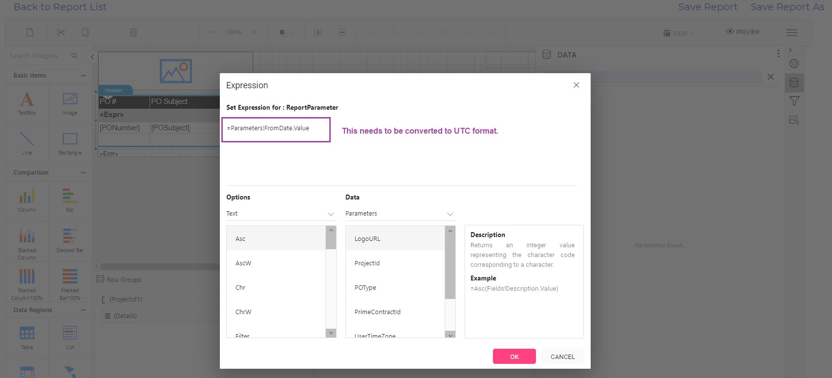 Add Custom Log Report Advanced Topic Report Design Display Dates In Users Timezone And