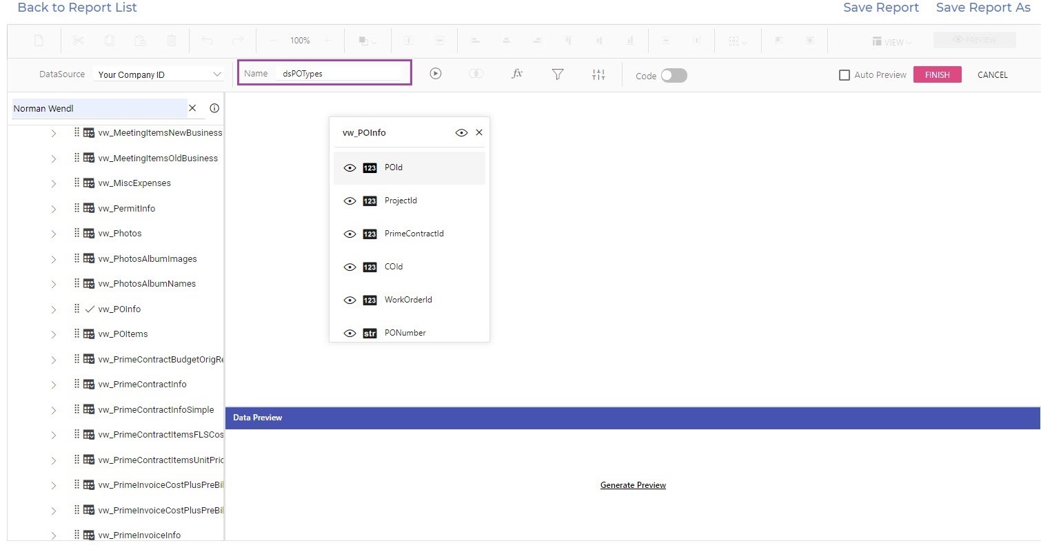 Add Custom Log Report Advanced Topic Report Design Adding Visible